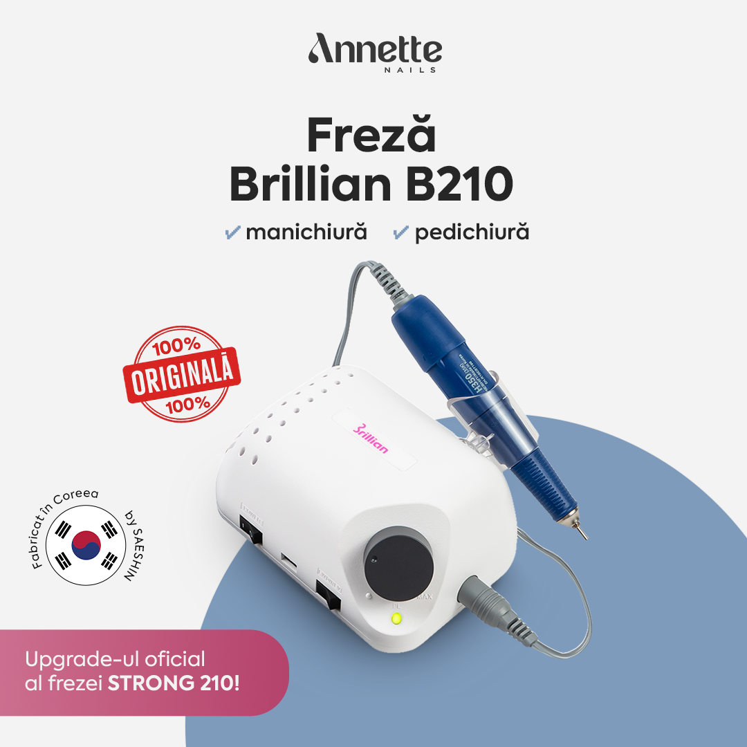 Freza Unghii Profesionala Brillian B210 Saeshin + Mandrina H350 Blue ...